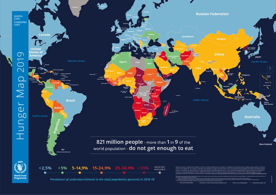 Welthungerkarte 2019 | World Food Programme